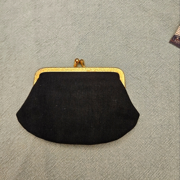 Bags | Black Kiss Lock Coin Purse | Poshmark